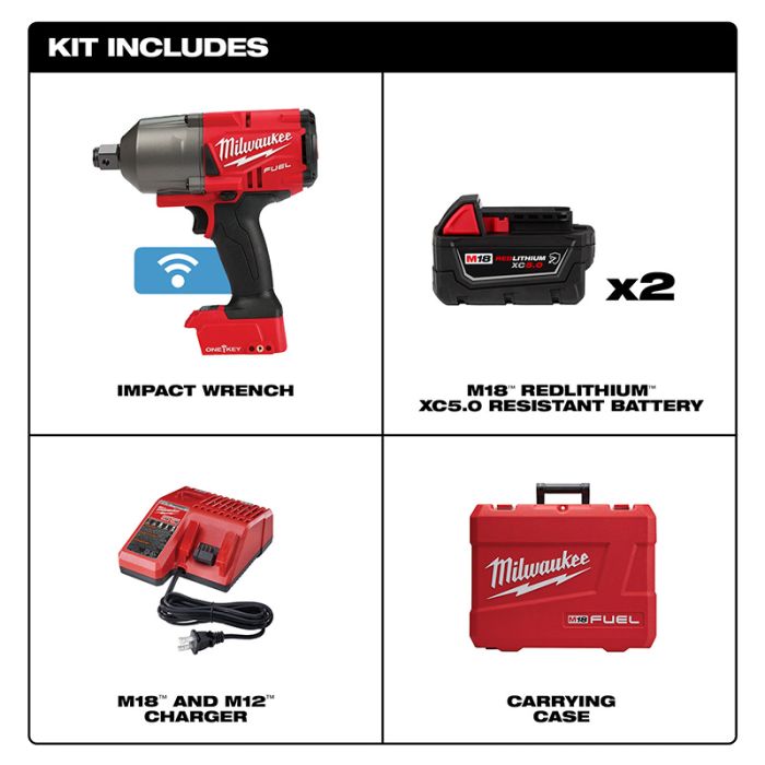 M18 Fuel 18V One-Key Lithium-Ion Brushless Cordless 3/4" High-torque ...