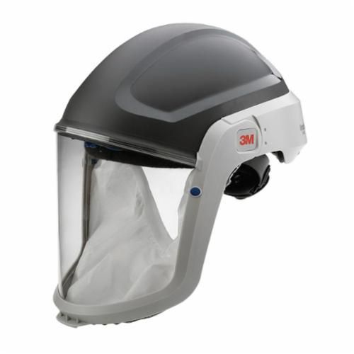3M 17316 6-3/8 to 8 Gray Loose Fitting Facepiece Respiratory Hard Hat ...