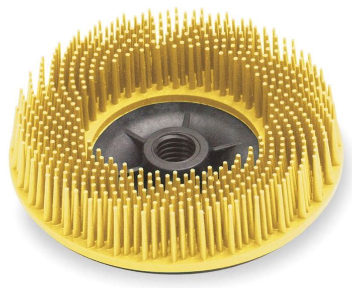 3M 24242 4-1/2 Inch 12000RPM Yellow Abrasive Bristle Disc