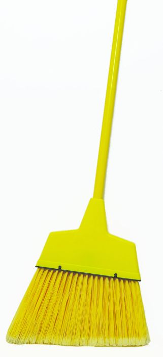 Weiler 44305 12" Flagged Plastic Bristle Heavy Duty Angled Upright Broom