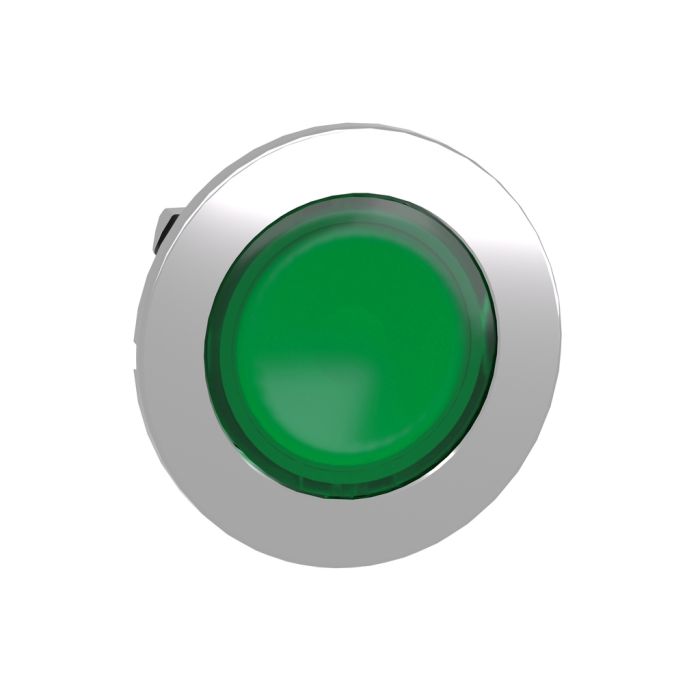 Head For Illuminated Push Button, Harmony XB4, Metal, Green Flush ...