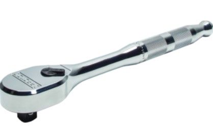 1/2 Drive Precision 90 Pear Head Ratchet - 11 Inch - Full Polish