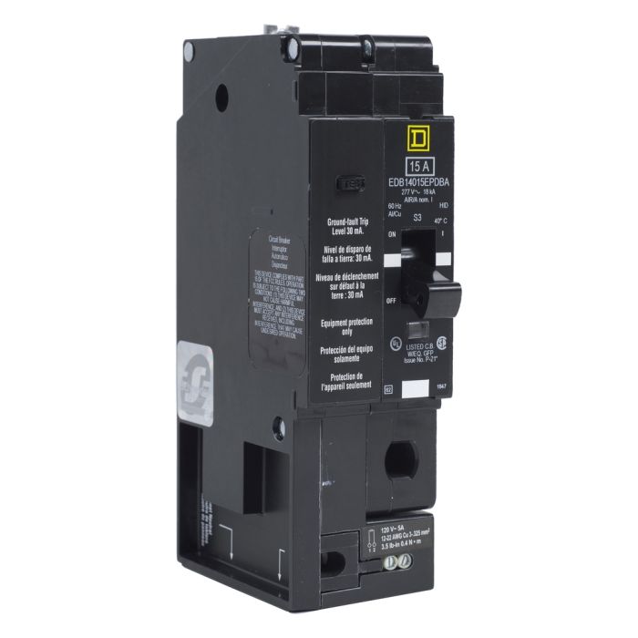 Mini Circuit Breaker, E-frame, 30a, 1 Pole, 277 Vac, 65 Ka Max, Bolt On ...