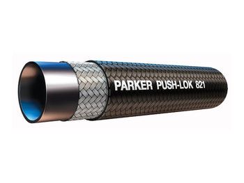 Parker 821FR-6-BLK-RL 3/8 Inch 300 PSI Pkr Synthetic Rubber Multipurpose Hose - ME Campbell Co