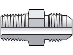 Triple-lok Straight Tube To Pipe Adapter, 1/2" X 3/8-18, 37 Deg Male ...
