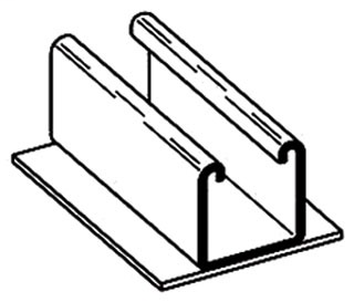 Strut 1-5/8" W x 1-5/8" H, Plain, 12 Gauge, 10 FT (120") Length, Solid ...