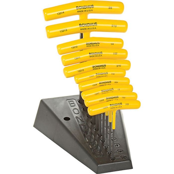 10-piece Inch Set Steel Hex Key Set