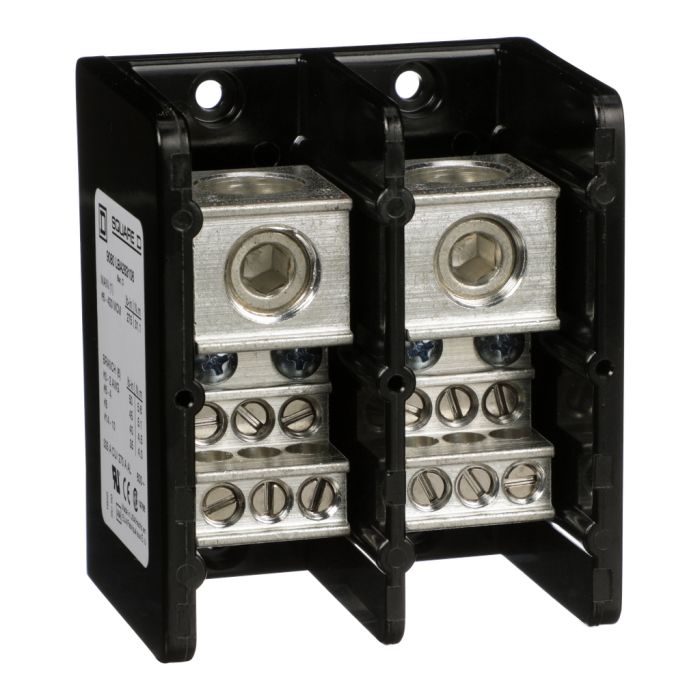 Power Distribution Block, Linergy, 2 Pole, 1 Line, 6 Load, 335a Cu ...