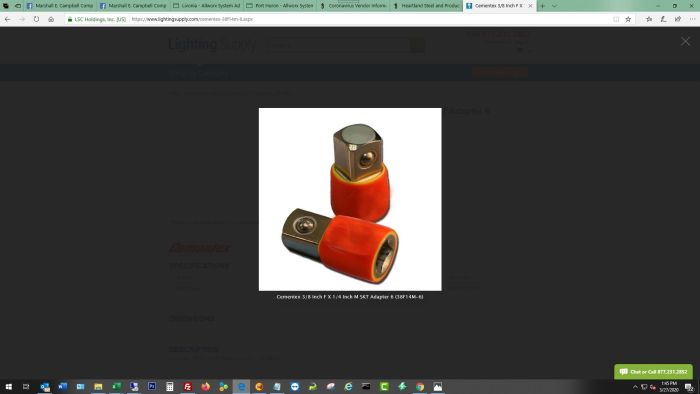 3/8" Female x 1/4" Male Insulated Socket Adapter, 6" Length