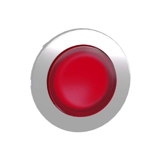 Head For Illuminated Push Button, Harmony XB4, Plastic, Red Projecting ...