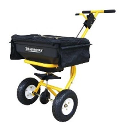 Push Broadcast Spreader 85 Lbs. Capacity, No-flat Rubber Wheels ...