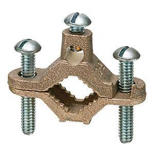 OZ Gedney GC2 10 To 2 AWG 1-1/4 To 2 Inch Cast Bronze Alloy Ground ...