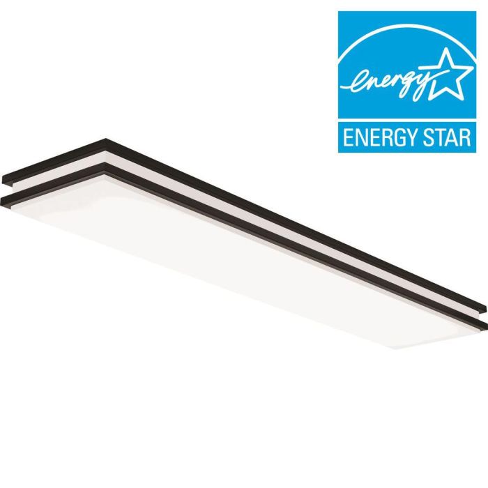 Lithonia by Acuity FMFL30840VANLBZ LED Vanderlyn Linear 4ft Flush Mount ...