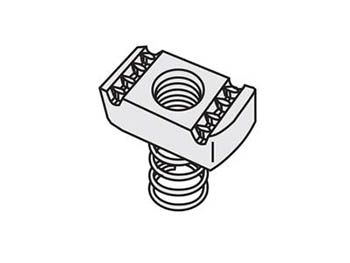 Spring Nut 1/2-13 Zinc Plated 1/2 Thick