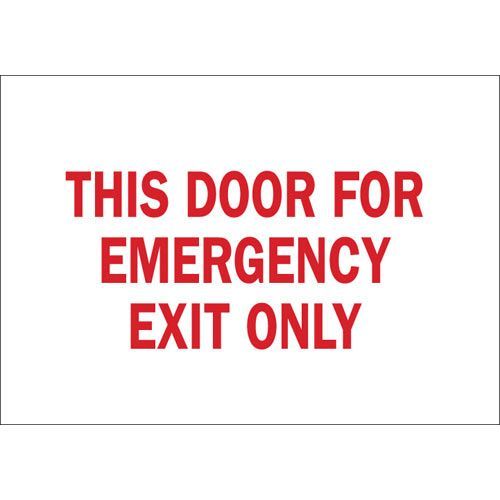 Emergency Exit Only Door