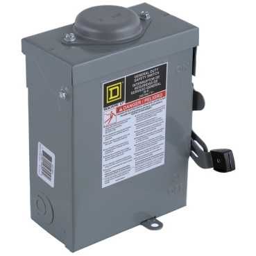 30 Amp 240 Volt 2 Pole w/ Neutral Fusible NEMA 3R Raintight Safety ...