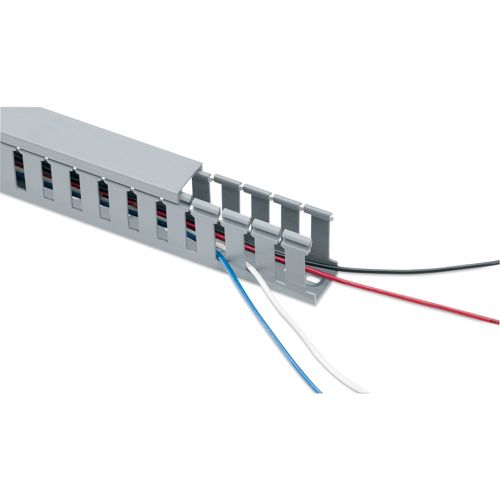 Thomas and Betts TYD1X2WPW6 6' x 1" x 2" White PVC Slotted/Wide Finger ...