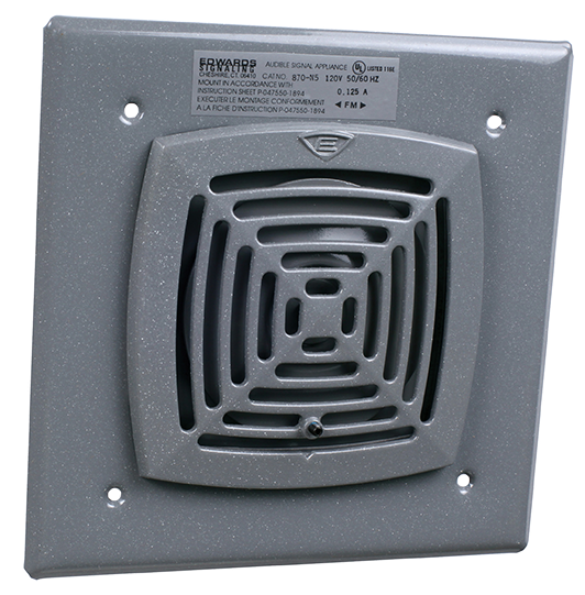 Edwards Signaling 871-G1 24VDC 111dB at 1M/101dB at 10' Gray Die-Cast ...