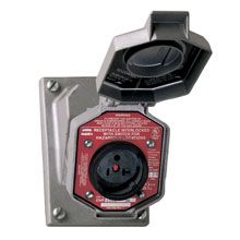 Crouse-Hinds ENRC22201 125VAC 20 Ampere Pin/Sleeve Receptacle Assembly ...
