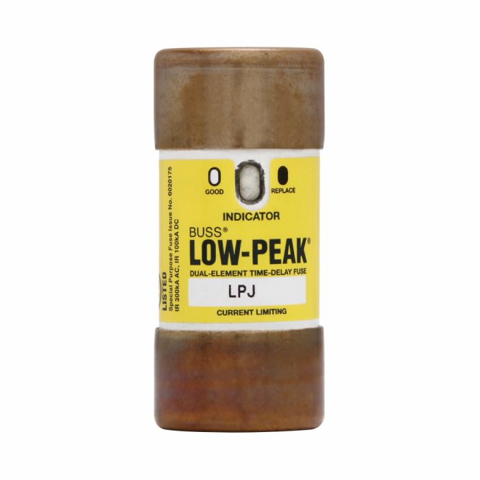 Bussmann LPJ-40SPI 40 Amp 600Vac LPJ Low-Peak Class J, 300,000 AIR ac ...