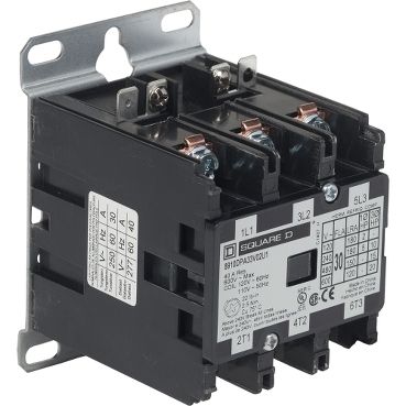 Contactor, Definite Purpose, 30a, 3 Pole, 20 Hp At 575 Vac, 3 Phase ...