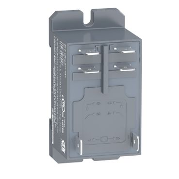 Power Relay, Harmony, Din Rail Or Panel Mount Relay, 30a, 2no, 120v Ac