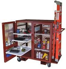 Jobox 1-400990 Mesh Storage Cabinet 65 Inch - 5 Shelf - 75 Inch Long X ...