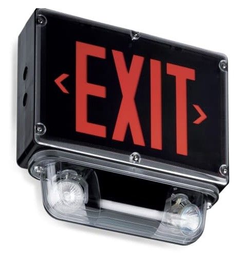 Survive-All SVX Series Combo Emergency Exit Light - NEMA-4X, Vandal ...