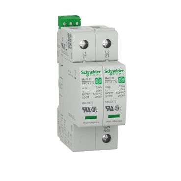 PRD1 Surge Protector, 120/240 VAC, Single Phase, 2-Pole, 20kA ...