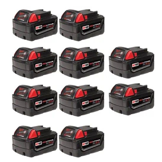 M18 REDLITHIUM XC5.0 Extended Capacity Battery - 10 Pack