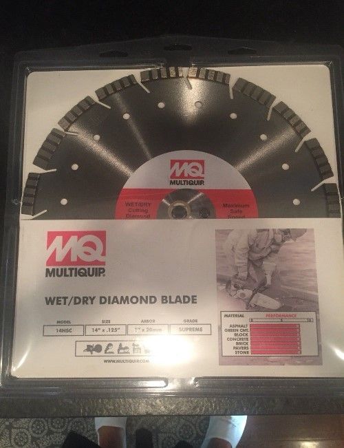 Campbell Approved Supplier 14HSC Multiquip Combination Blade 14" X .125"