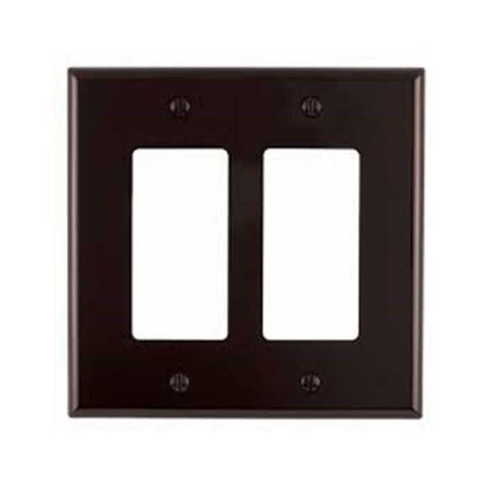 Mulberry 78402 2 Gang Brown Wrinkle Cold Rolled Steel Wall Plate
