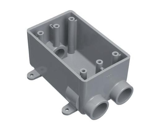 Cantex 5133545 1 Gang 3/4 PVC Electrical Outlet Box