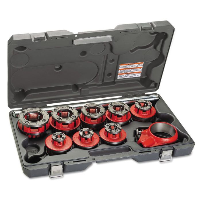 Exposed Ratchet Threader Set - 12R Capacity 1/8 in to 2 in - with ...