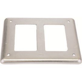 Konkore S232-GFIKON Stamped Steel Fs Fd Double Gang Gfi Box Cover
