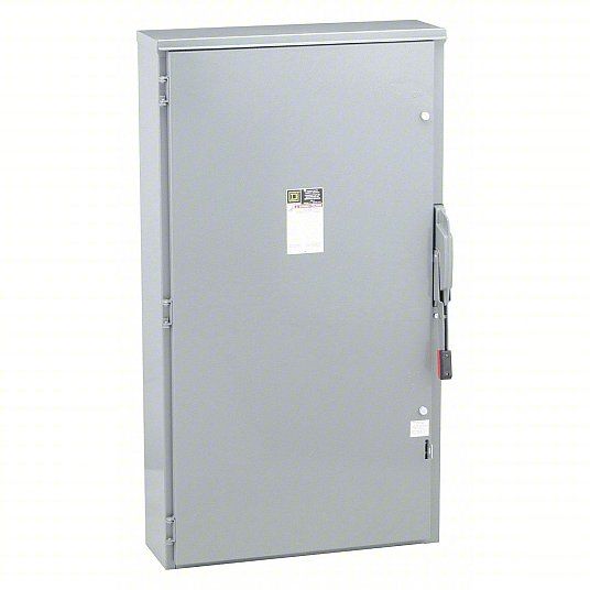 600 Amp 600 Volt 3 Pole w/Neutral Fusible NEMA 3R Raintight Safety ...