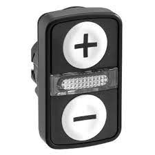 Head For Illuminated Double Headed Push Button, Harmony XB5, 2 White ...